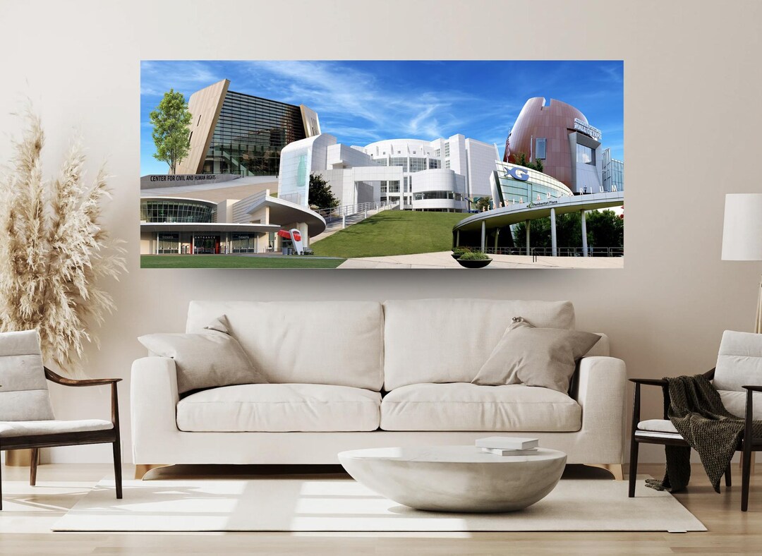 Atlanta Landmarks Art Print: Modern Cityscape Collage - Etsy