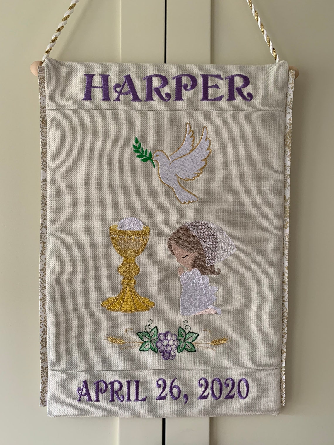 First Holy Communion Banner Etsy