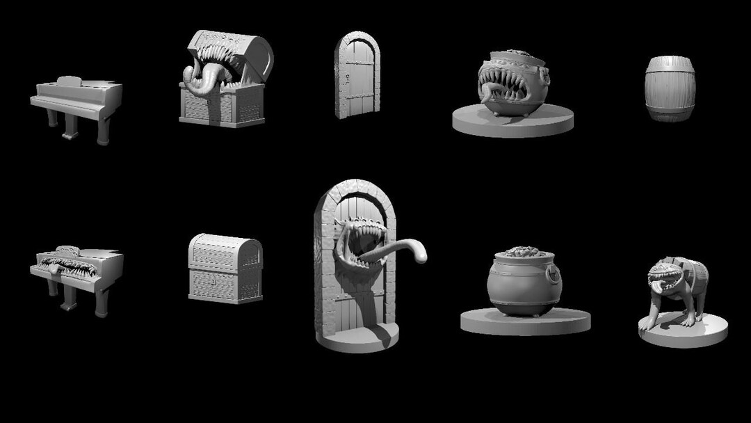 Mimic Set | RPG Tabletop | Resin 3D Printed - Etsy