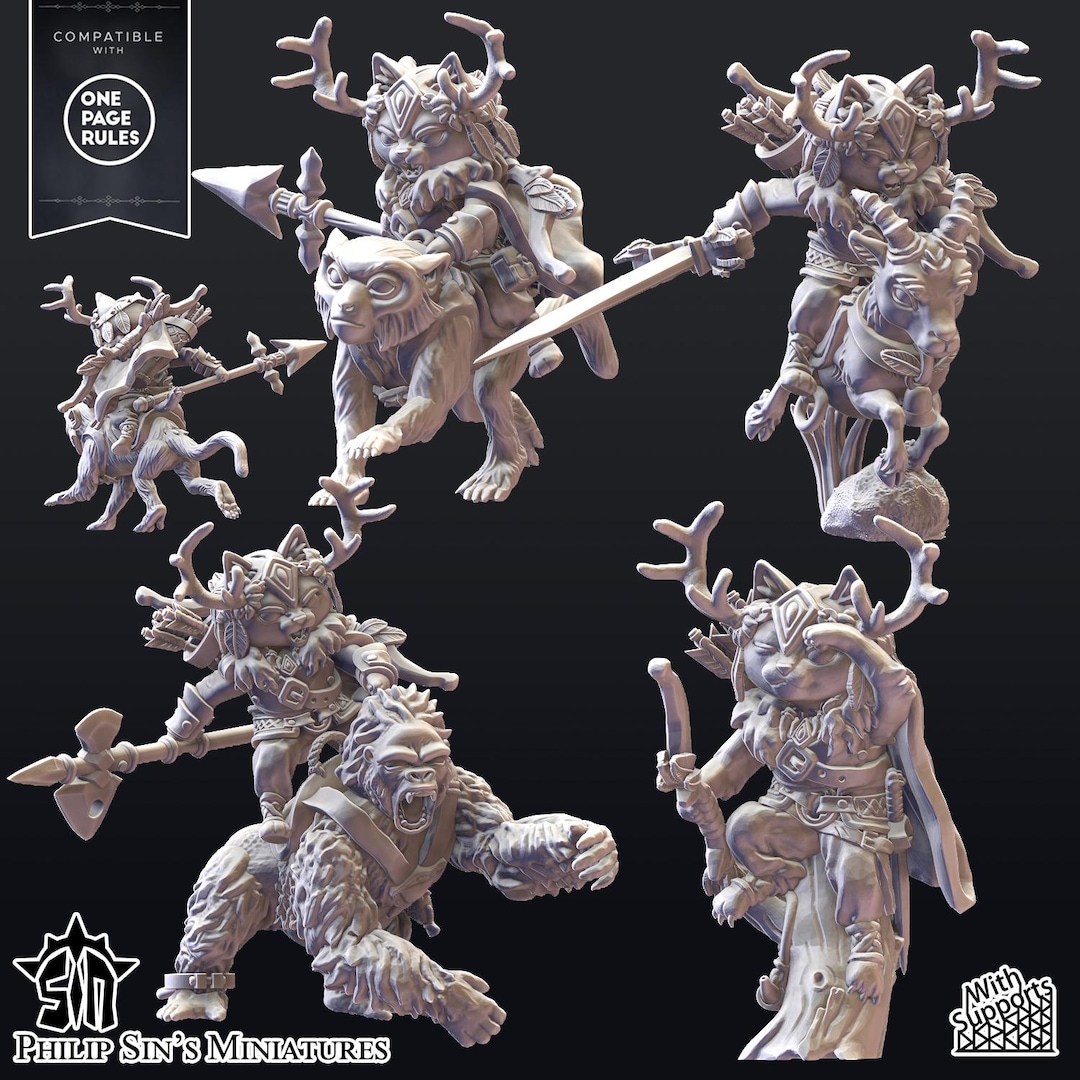 Cat Chieftains of Merrowcove | Catfolk | Dnd RPG Tabletop Wargaming ...