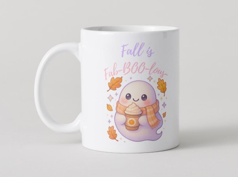 Fall is Fab-boo-lous PNG | Cute Ghost Coffee Digital Download ...