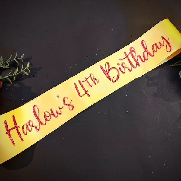 Birthday Sash - Etsy