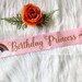 Unicorn Birthday Party Sash. Princess Sashes. Birthday Gift, All Ages ...