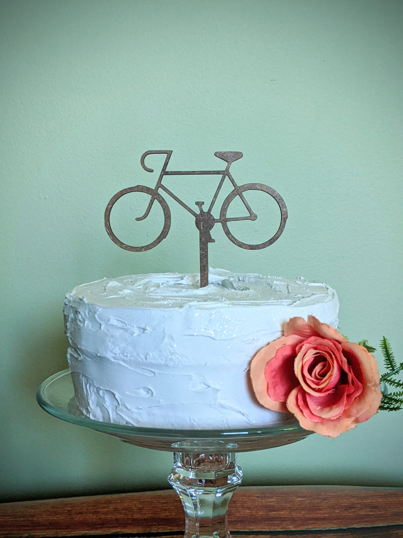 Bicycle Cake Topper. Wooden Cake Topper, Laser Cut Cake Topper ...