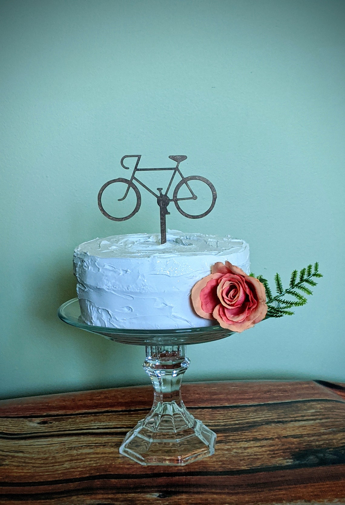 Bicycle Cake Topper. Wooden Cake Topper, Laser Cut Cake Topper ...