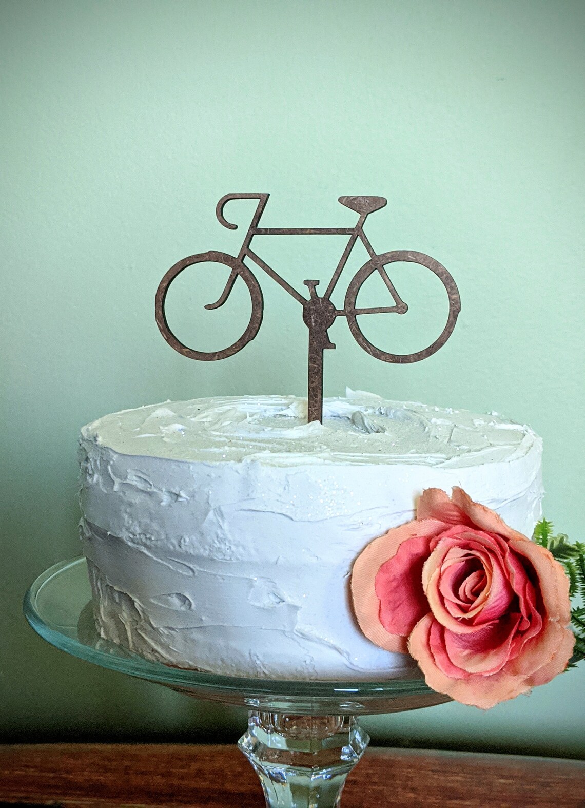 Bicycle Cake Topper. Wooden Cake Topper, Laser Cut Cake Topper ...