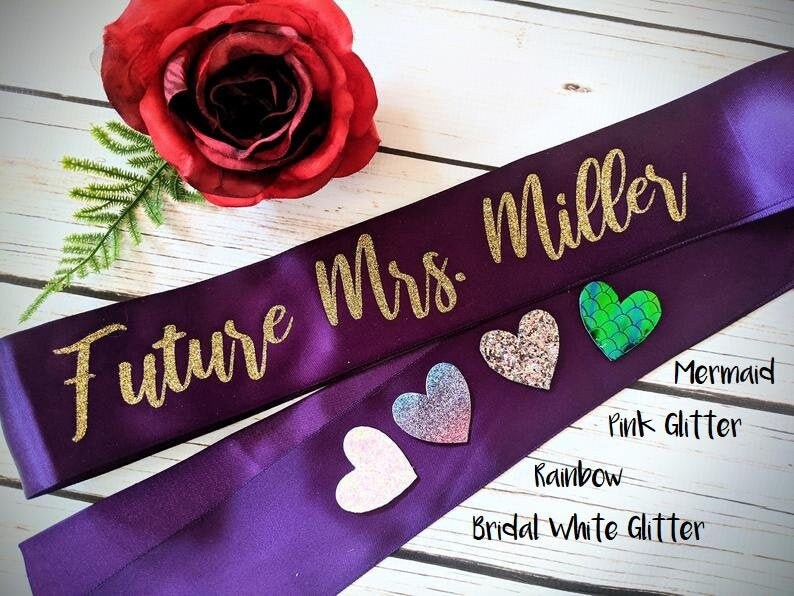 PLUS SIZE Custom Bewitched and Getting Hitched Halloween Sash. | Etsy