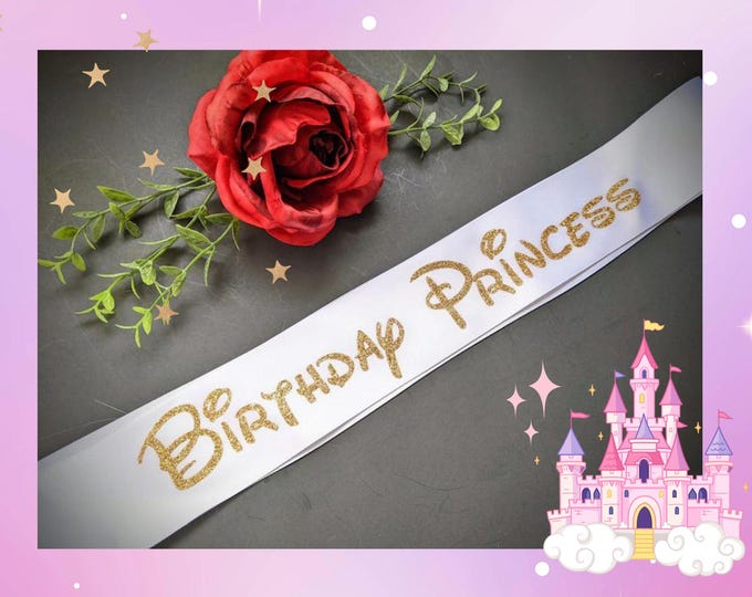 Birthday Princess Sash, Kids Sash, Adult Birthday, Plus Size Sashes ...