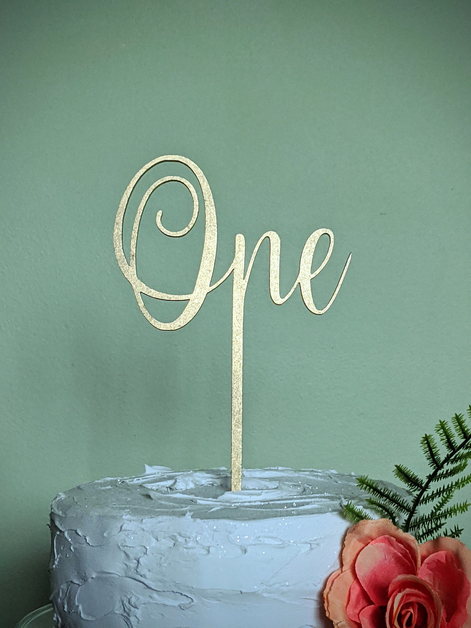 First birthday cake topper. One cake topper first anniversary | Etsy