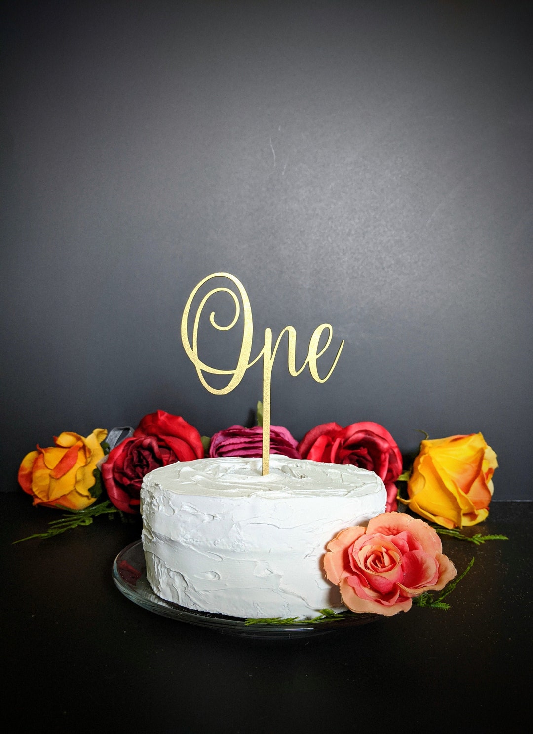 First Birthday Cake Topper. One Cake Topper, First Anniversary Cake ...