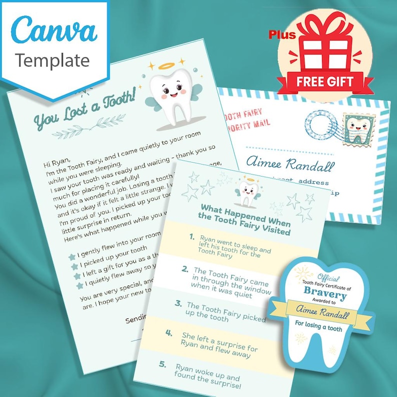 Editable Tooth Fairy Letter for Autistic Child: Sensory-friendly PDF ...