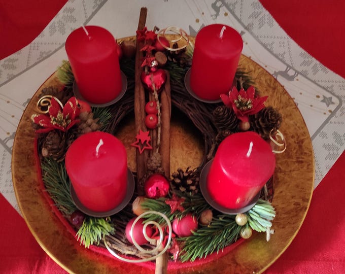 Artificial Advent Wreath - Etsy
