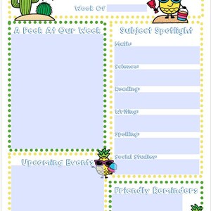 May Classroom Newsletter (fillable) - Etsy