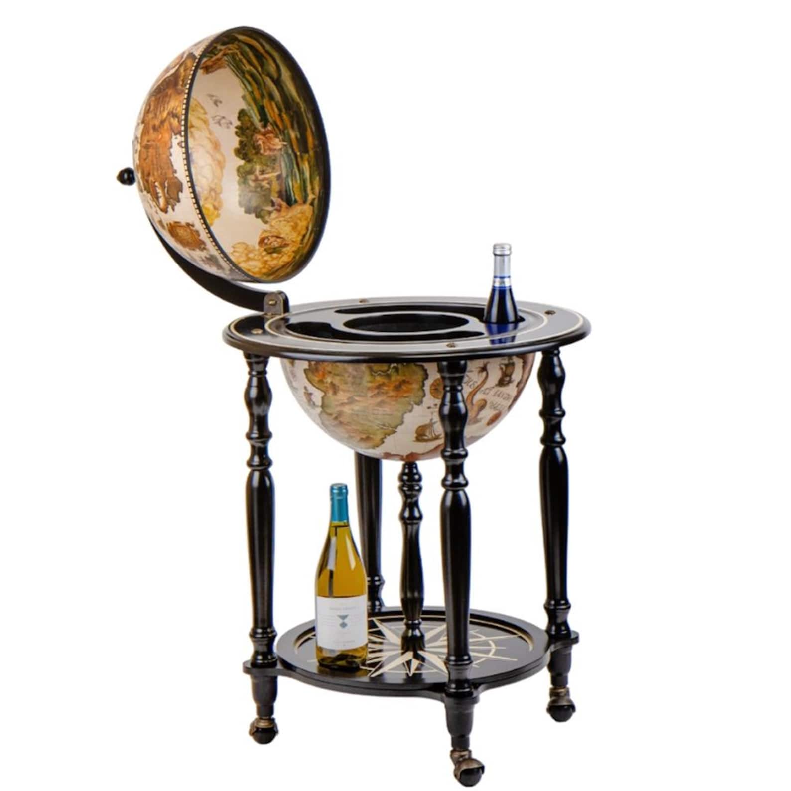 Globe Bar I Bar I Bar Cabinet I Globe Bar Cart I Mobile Bar I Vintage ...