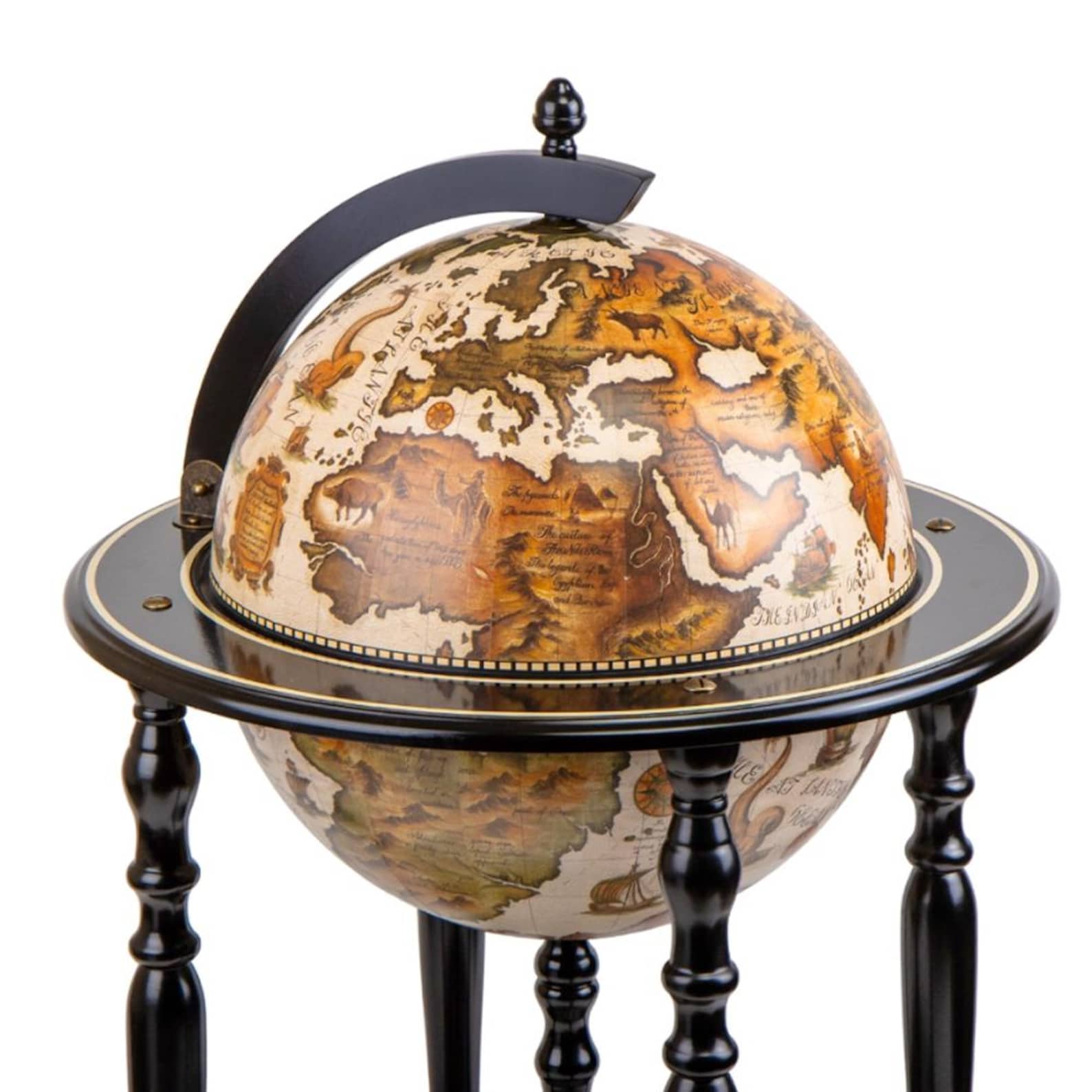 Globe Bar I Bar I Bar Cabinet I Globe Bar Cart I Mobile Bar I Vintage ...