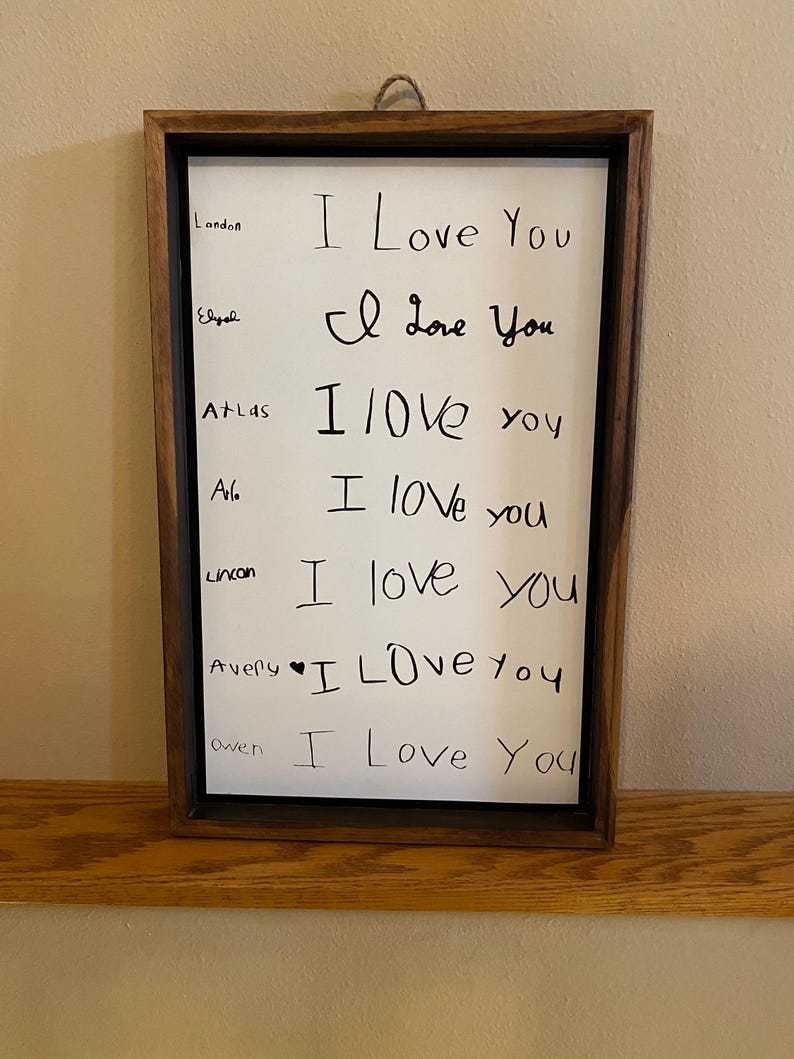 Custom Handwritten “I Love You” Sign - Etsy