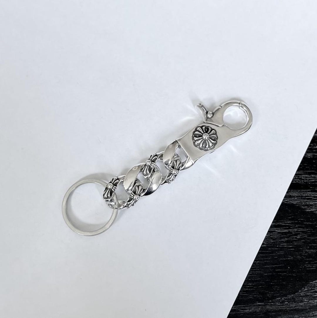 CH Style Keychain, Cross Keychain, Vintage Keyring, Gothic Key Holder ...