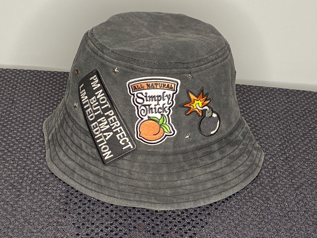 Patched Bucket Hat - Etsy