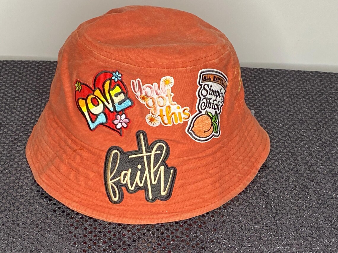 Patched Bucket Hat - Etsy