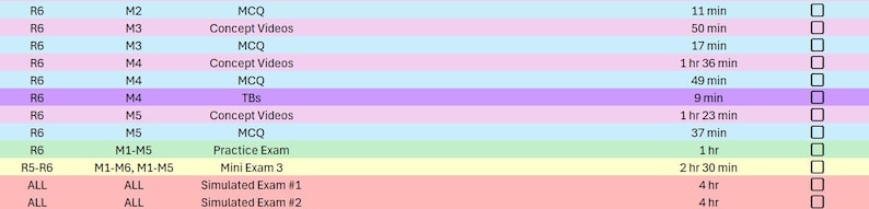 Customizable REG Becker CPA Exam Study Timeline - Etsy