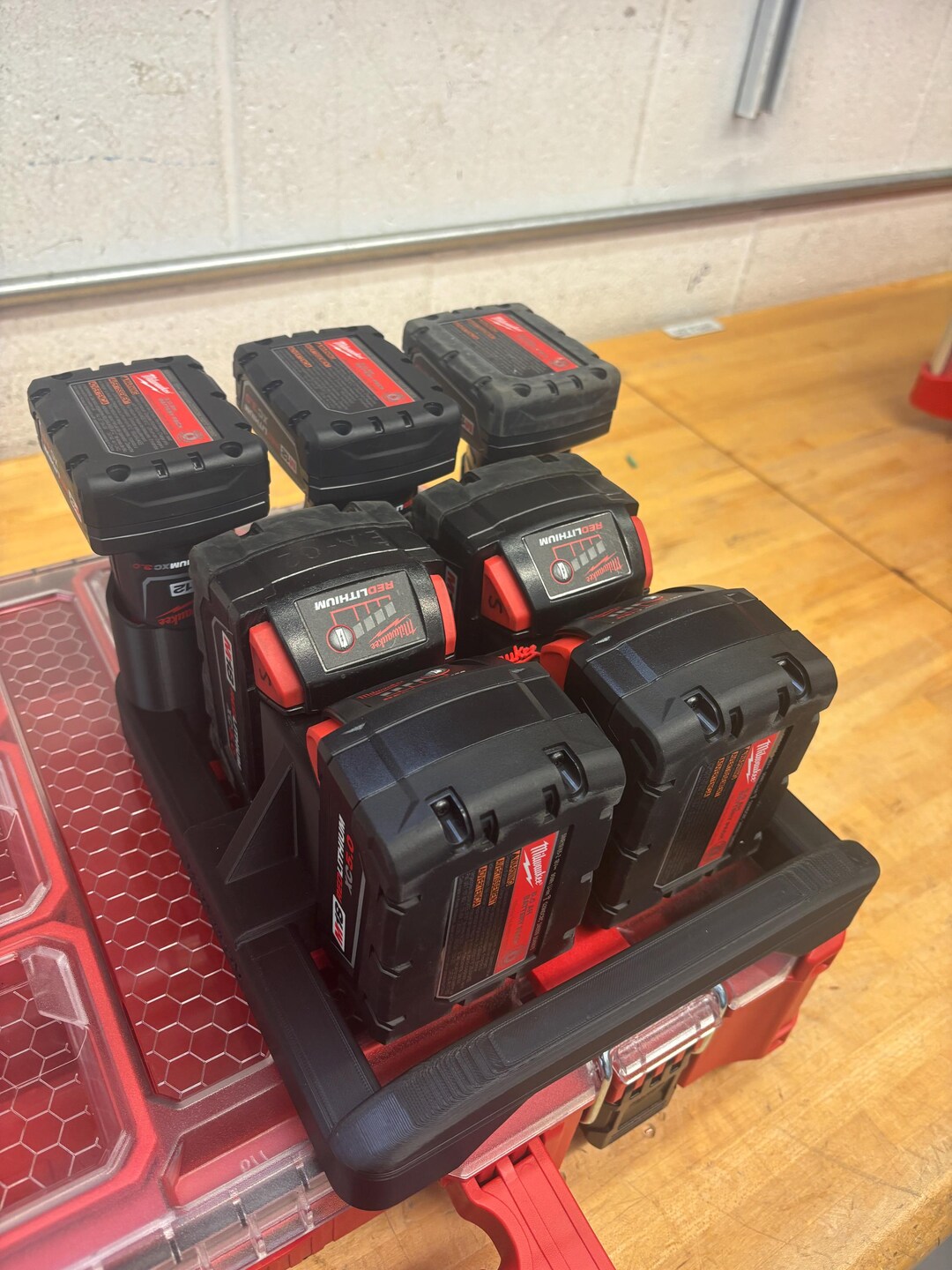 Milwaukee Packout Holder Carrier for 3x M12 and 4x M18 Batteries ...