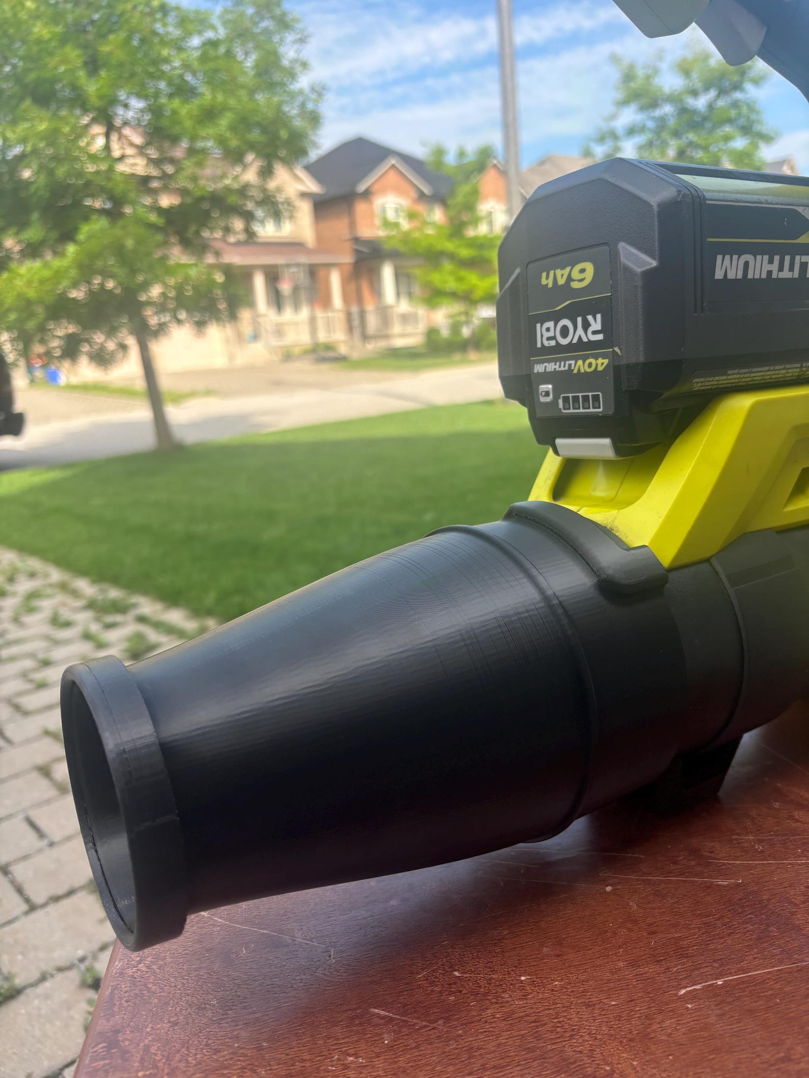 Compact Short Nozzle for RYOBI 110 Mph 525 CFM 40-V Jet Fan Leaf Blower ...