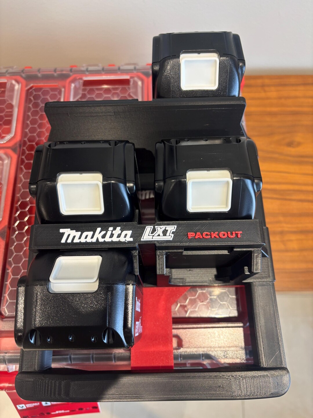 Milwaukee Packout Holder Carrier for 6x Makita LXT 18V Batteries ...
