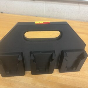 Dewaukee (dewalt 20/60V and Milwaukee M18) Battery Caddy Holder ...
