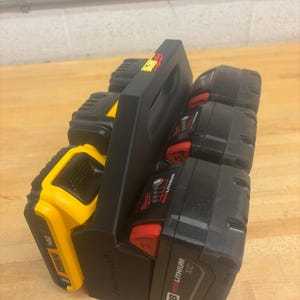 Dewaukee (dewalt 20/60V and Milwaukee M18) Battery Caddy Holder ...