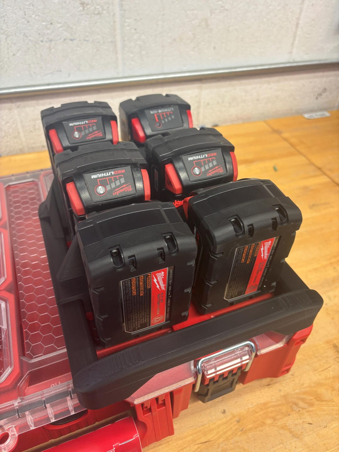 Milwaukee Packout Holder Carrier for 6x M18 Batteries - Custom Made - Etsy