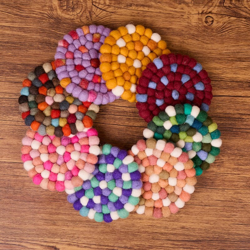 Wool Coasters - Etsy