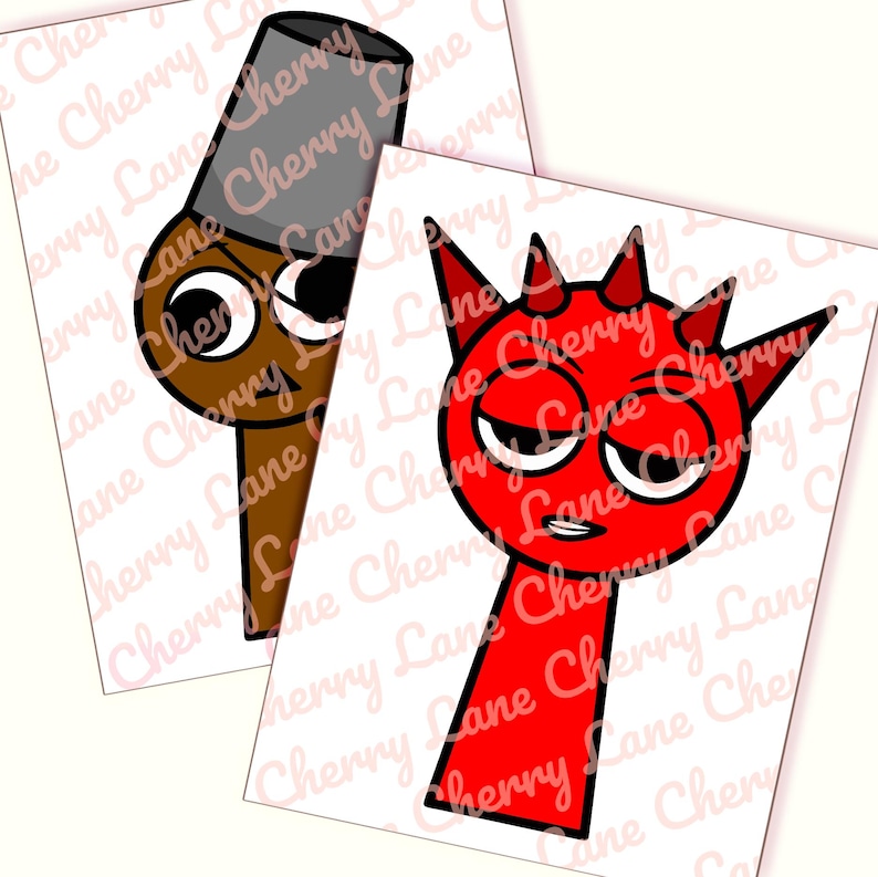 7 Incredibox Sprunki SVG PNG Shirt Design Files for Cricut & Silhouette ...