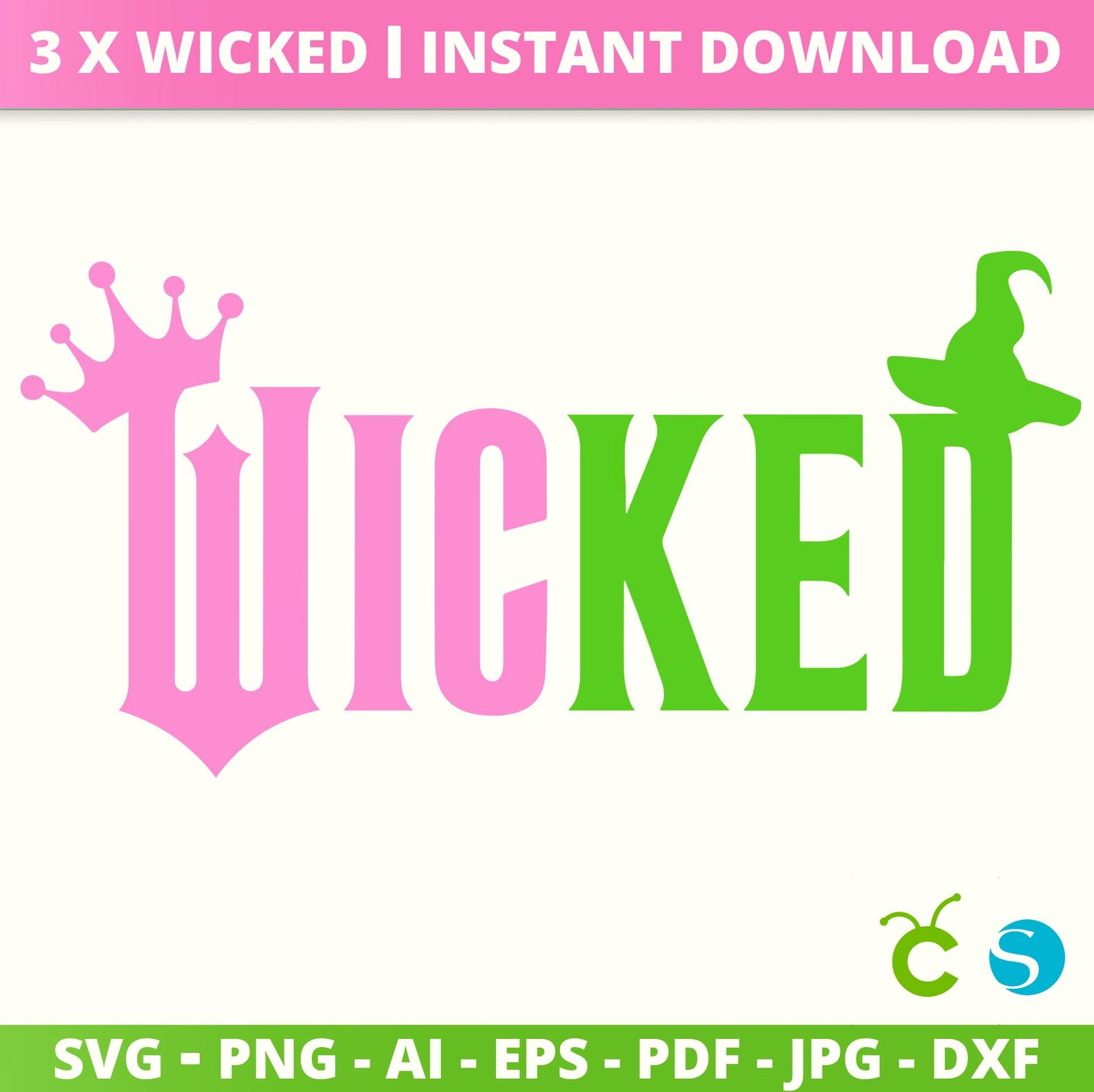 Wicked SVG Glinda Elphaba PNG, Wicked Cricut Cut File T Shirt, Wicked ...