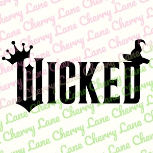 Wicked SVG Glinda Elphaba PNG, Wicked Cricut Cut File T Shirt, Wicked ...