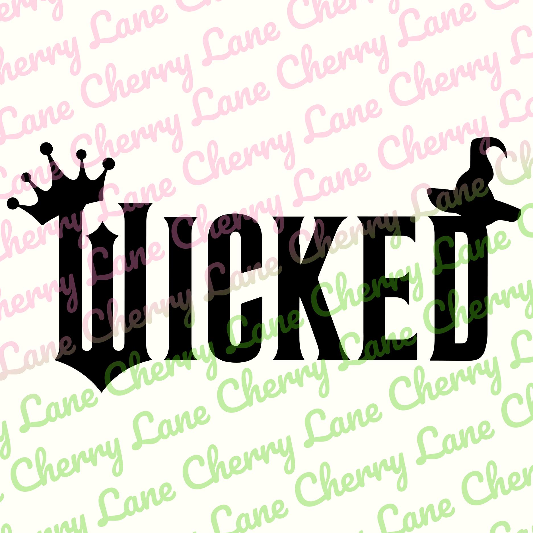Wicked SVG Glinda Elphaba PNG, Wicked Cricut Cut File T Shirt, Wicked ...