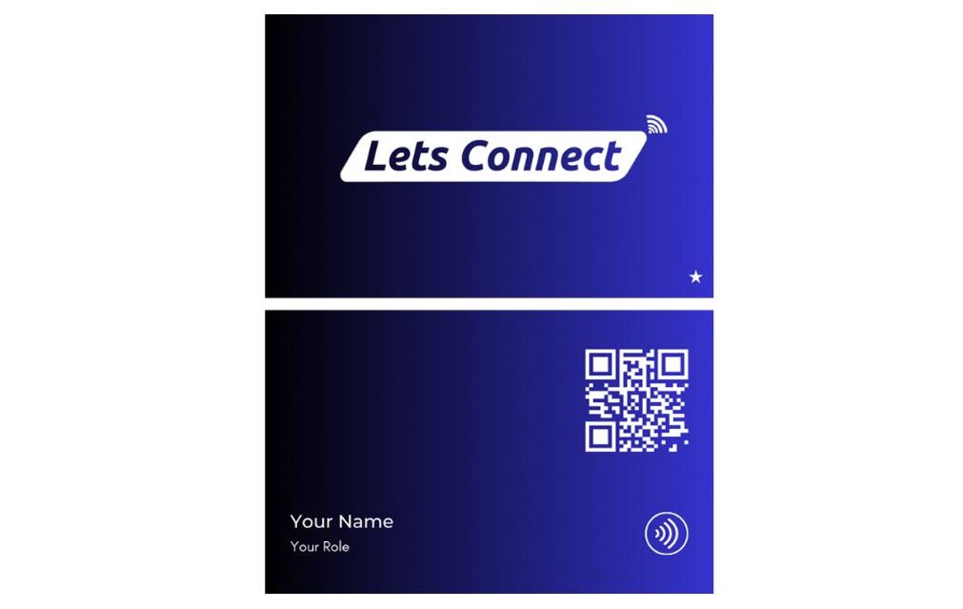 Digital Business Card With NFC QR Code Basic I Multiple Color I Lets ...