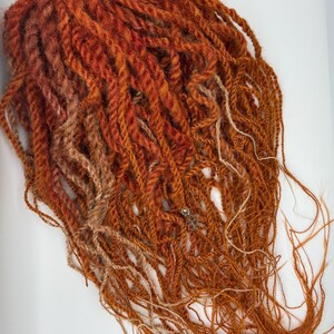 Autumn Flame Boho Messy Dreads: Handmade Textured Twists - Etsy
