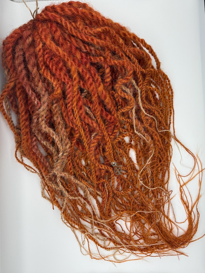 Autumn Flame Boho Messy Dreads: Handmade Textured Twists - Etsy