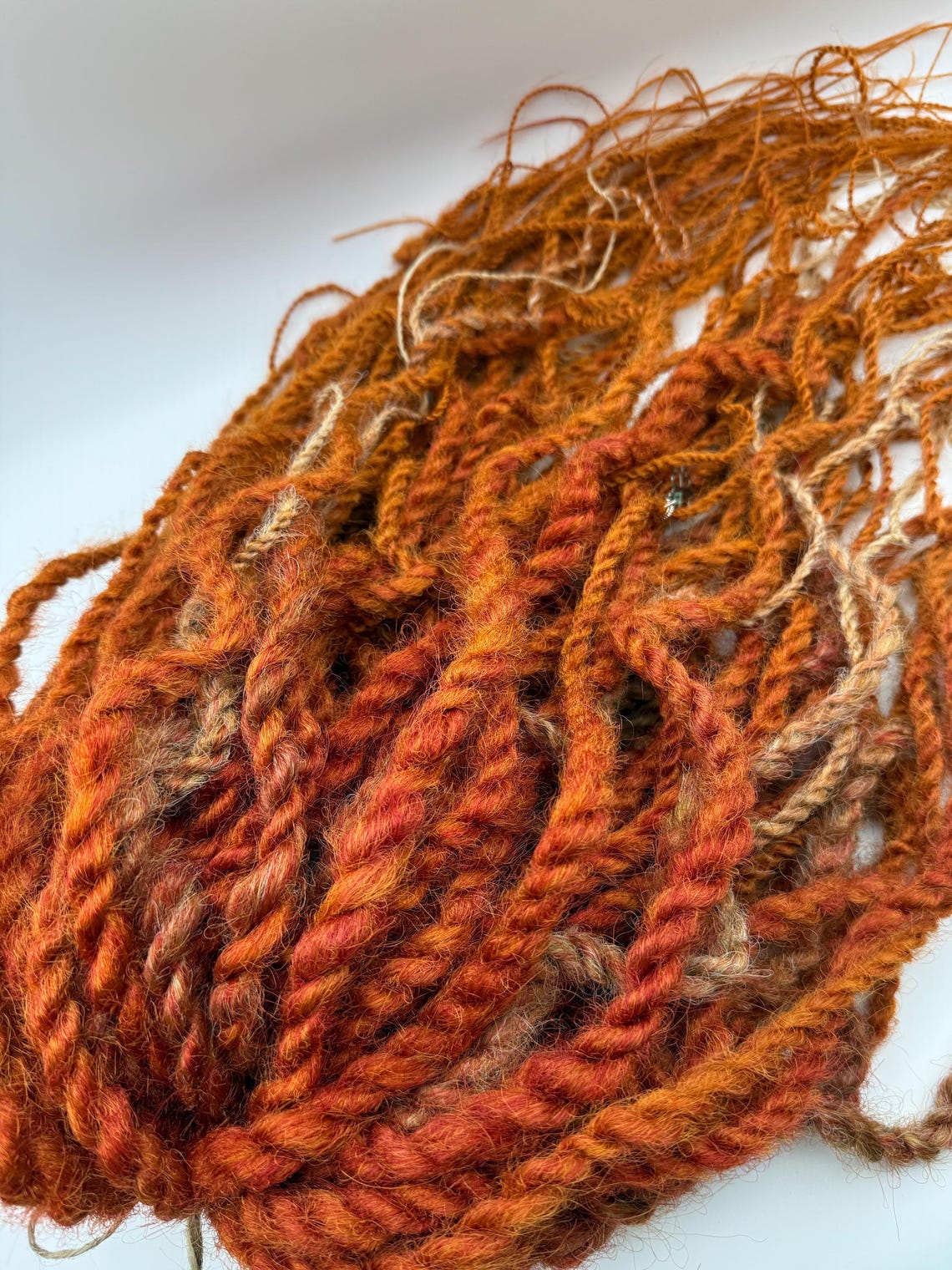 Autumn Flame Boho Messy Dreads: Handmade Textured Twists - Etsy