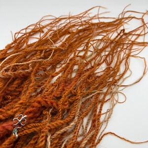 Autumn Flame Boho Messy Dreads: Handmade Textured Twists - Etsy
