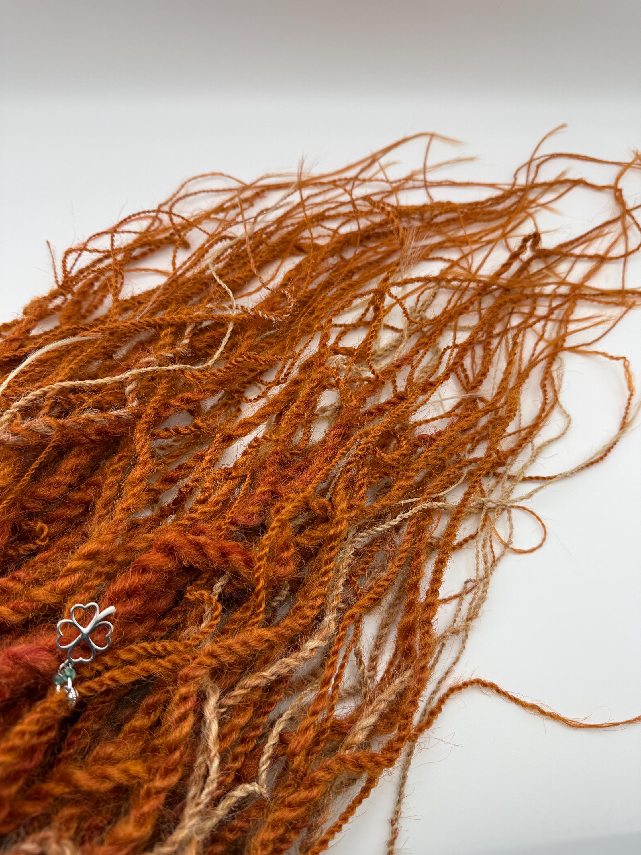 Autumn Flame Boho Messy Dreads: Handmade Textured Twists - Etsy