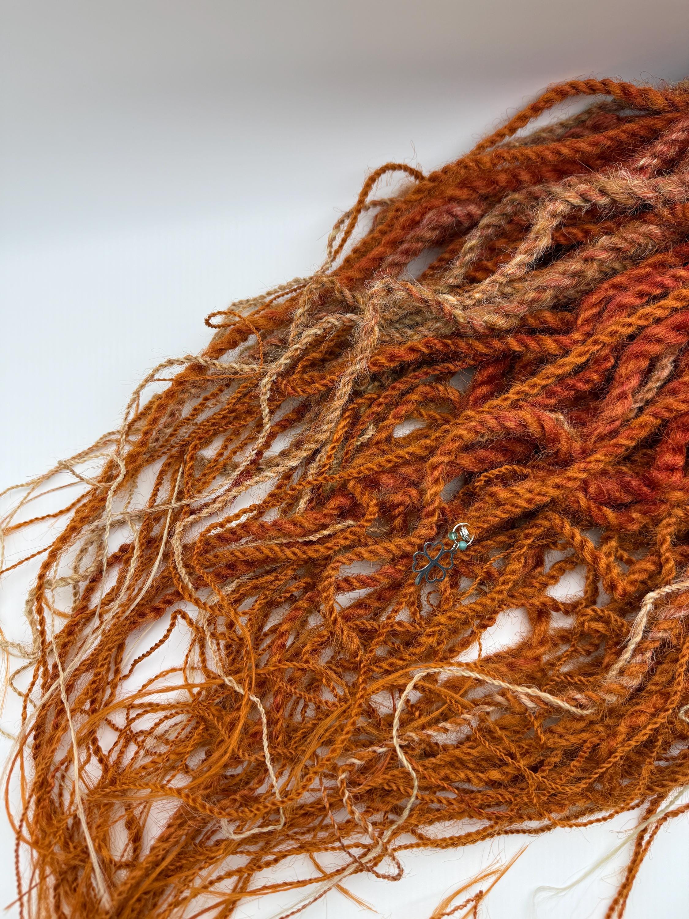 Autumn Flame Boho Messy Dreads: Handmade Textured Twists - Etsy