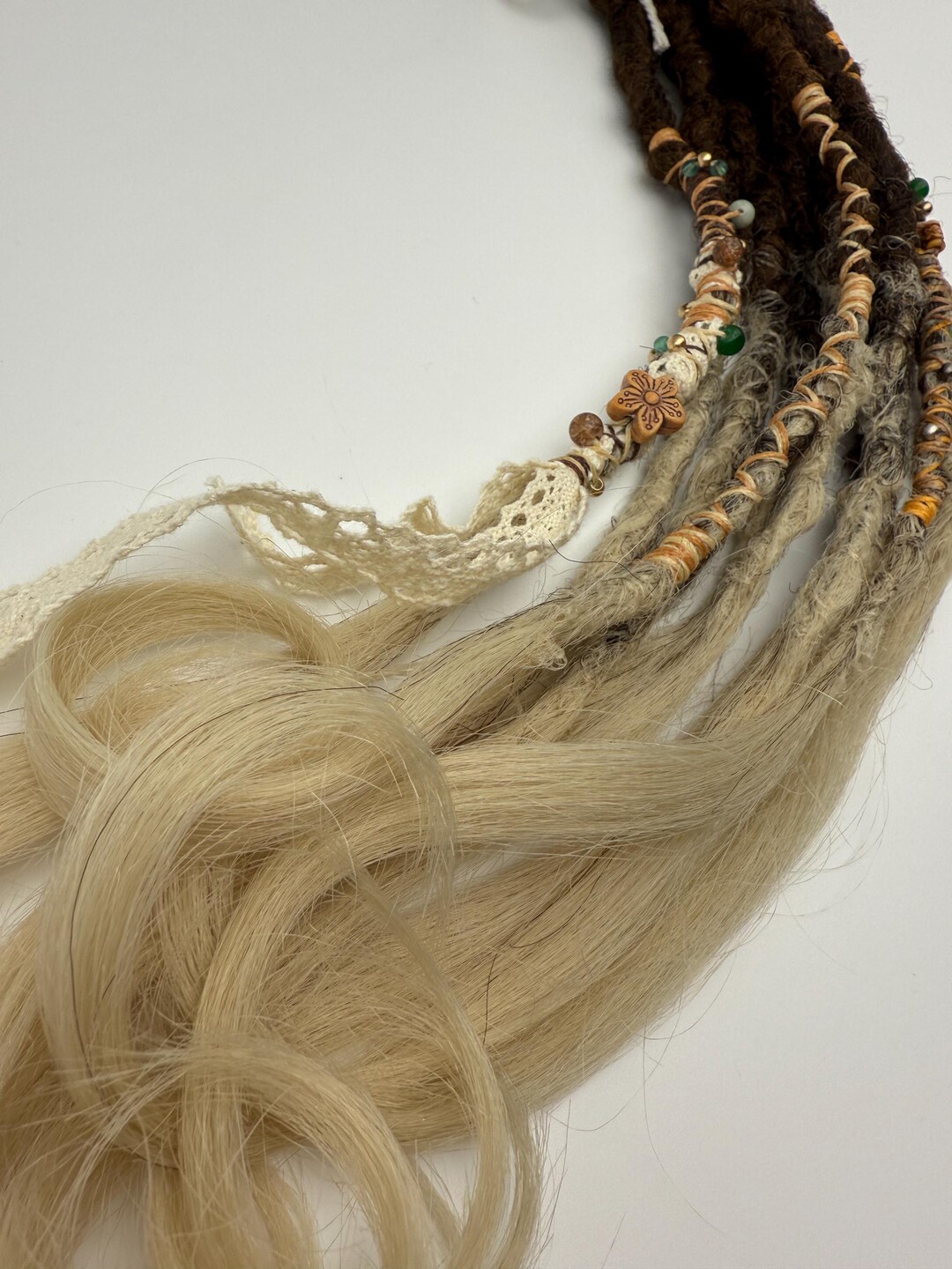 Earthy Ombre Dreads – Brown to Blonde Loose-end SE Dreadlocks With ...