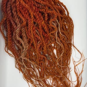 Autumn Flame Boho Messy Dreads: Handmade Textured Twists - Etsy