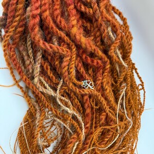 Autumn Flame Boho Messy Dreads: Handmade Textured Twists - Etsy