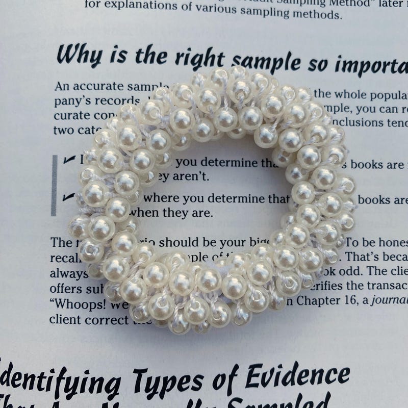 Pearl Scrunchie - Etsy