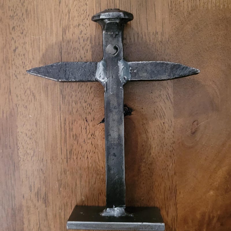 Railroad Spike Cross - Etsy