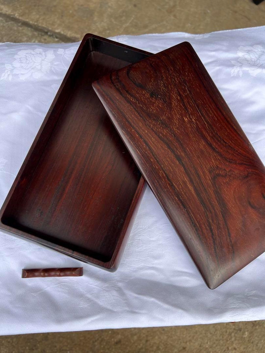 Vintage Japanese Wooden Writing Box - Calligraphy Set, Antique Karaki ...