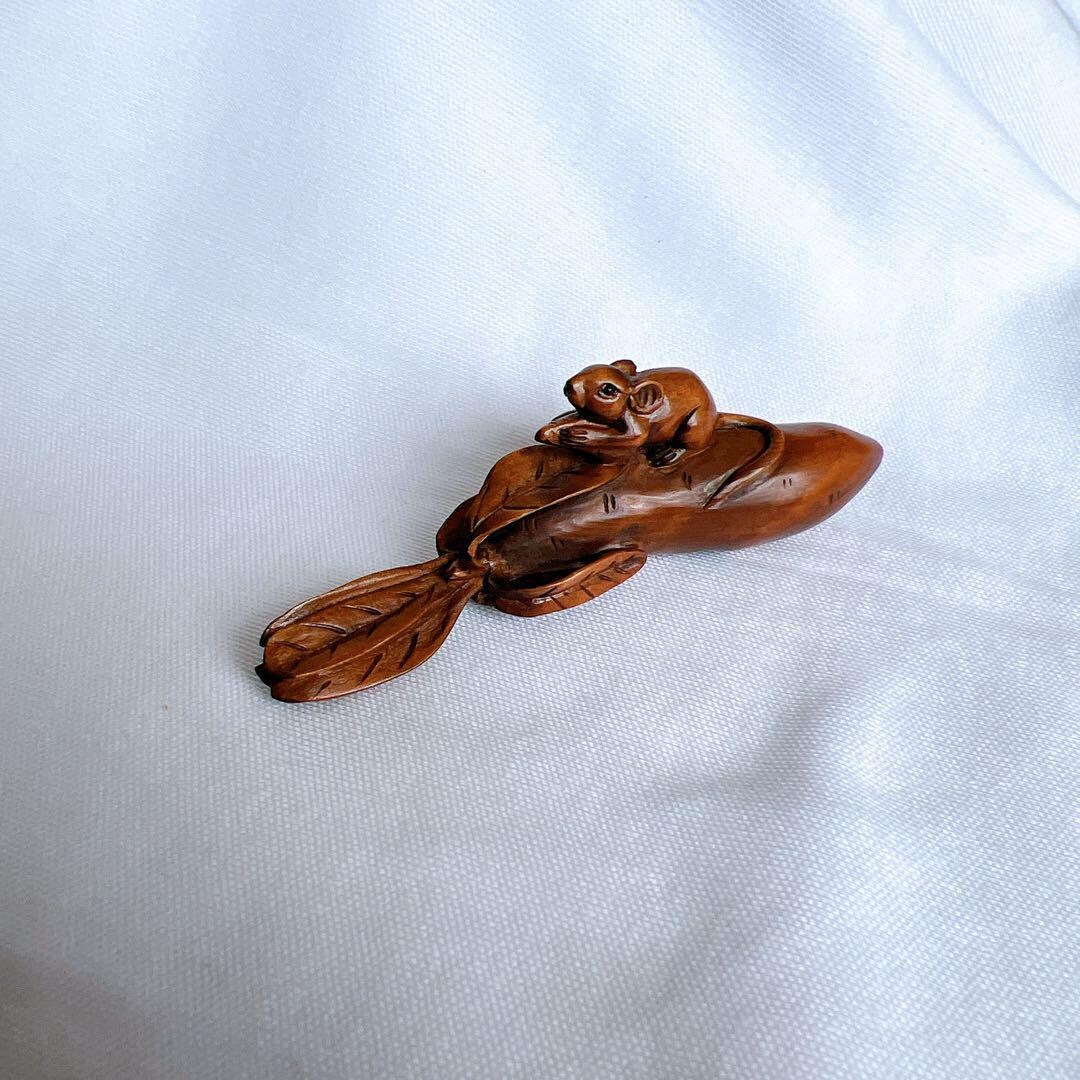 Antique Japanese Netsuke | Radish & Mouse Motif | Signed “ishikawa ...