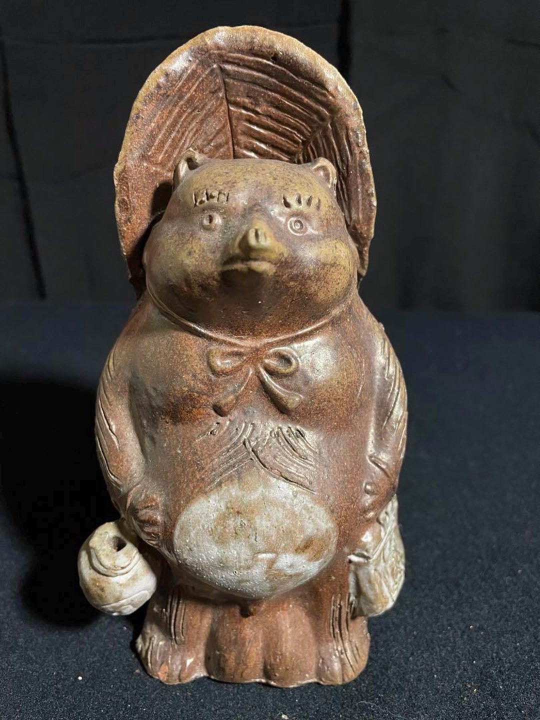 Rare Shigaraki Tanuki Statue by Raku-an, Lucky Japanese Figurine ...